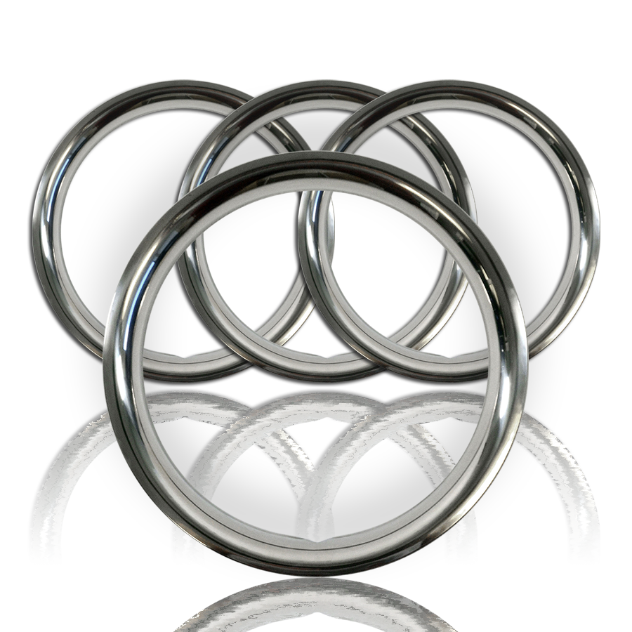 SETOF4 16" STAINLESS STEEL WHEEL TRIM RINGS BEAUTY RIMS GLAMOUR RING ...