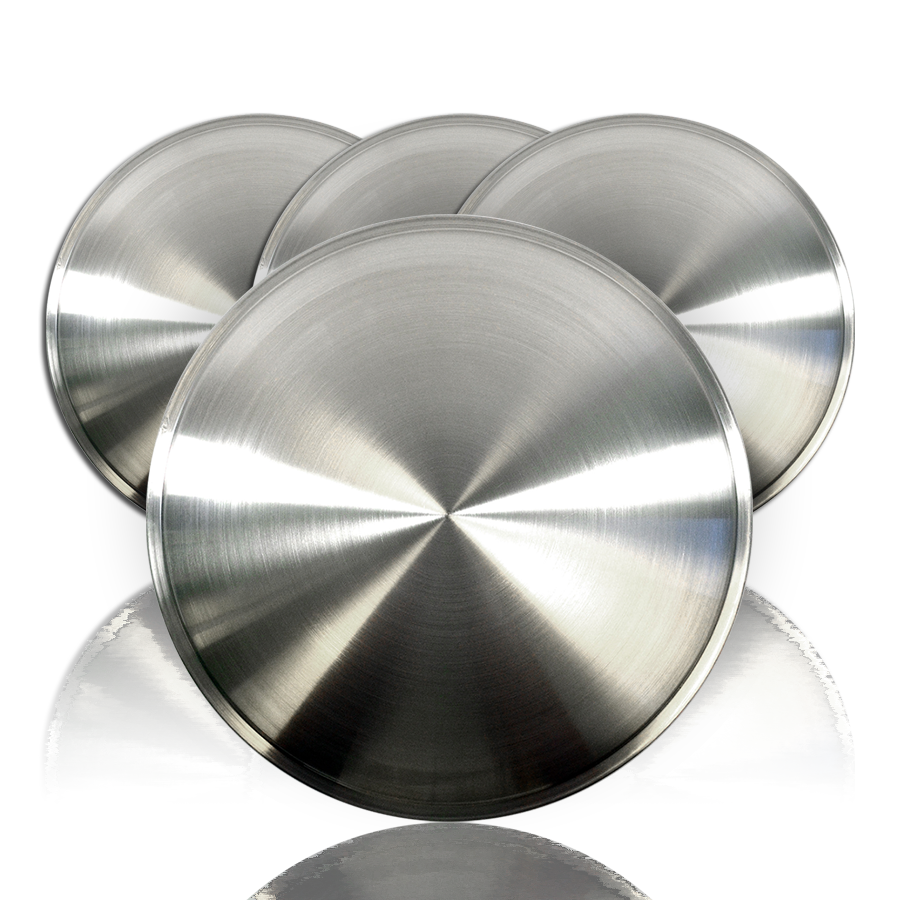 16" FULL MOON HOT ROD RACING DISC HUB CAPS SOLID WHEEL COVERS RIMS New ...