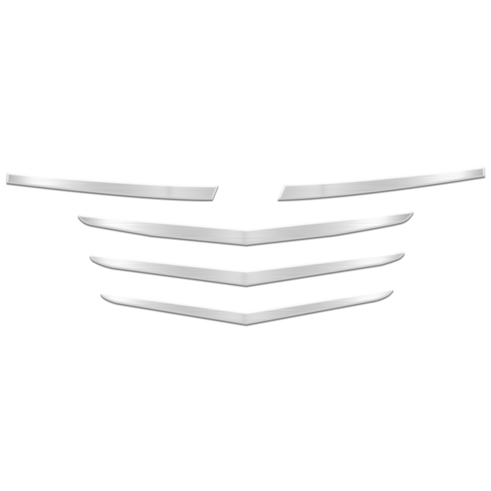 5pc Polished Stainless Steel Front Grille Overlay for 2003-2006 Chevy ...